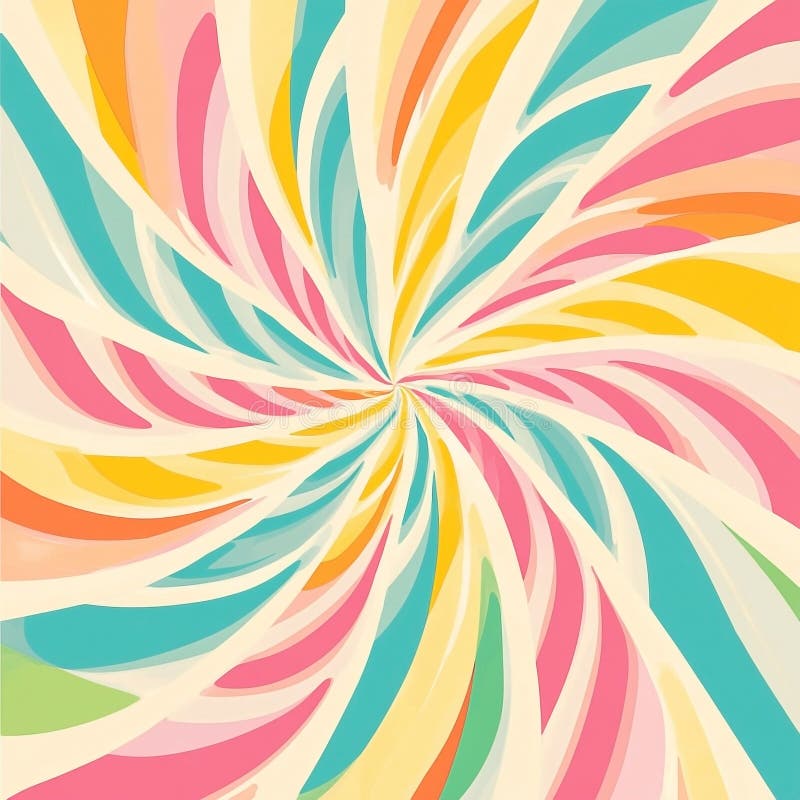 Radiant Pastel Swirl Design with Dynamic and Inviting Composition ...