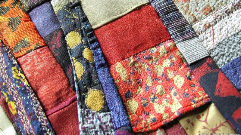 Vibrant Patchwork Display of Intricate Textures and Rich Colors in ...