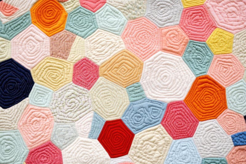 A Patchwork of Geometric Shapes and Patterns Form a Captivating Meadow Inviting the Viewer into ...