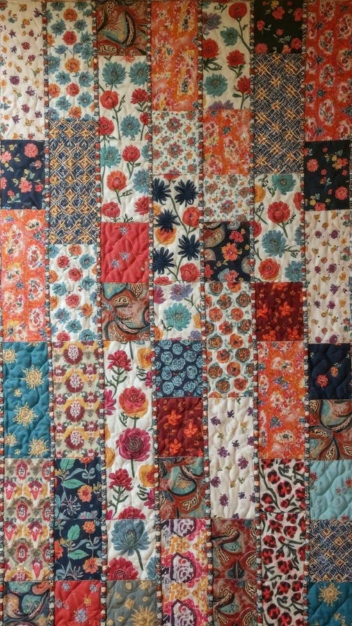 A Patchwork of Geometric Shapes and Patterns Form a Captivating Meadow ...