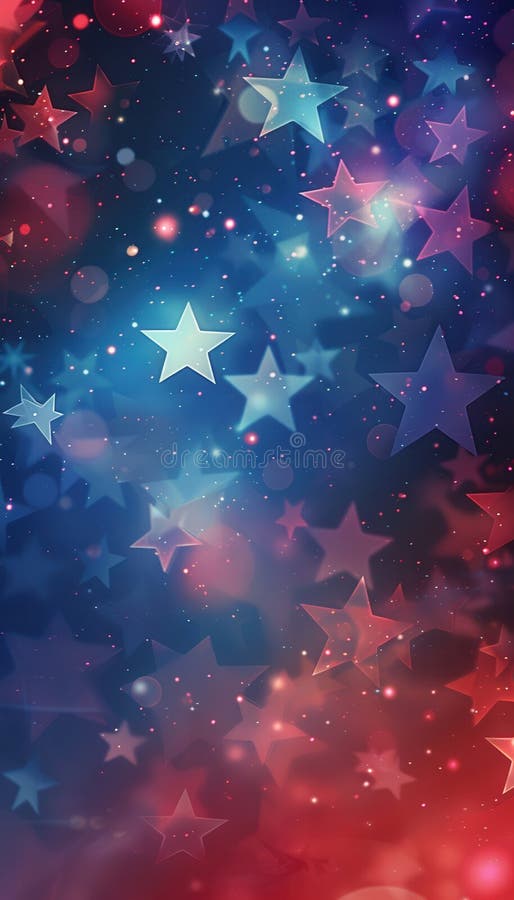 Vibrant Patriotic Starry Background for Festive Event Posters and ...