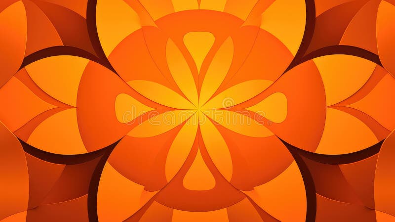 Vibrant Pattern Orange Background Stock Illustration - Illustration of ...