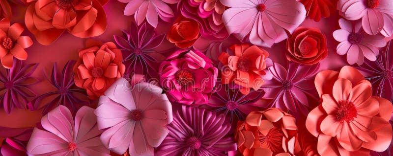 A Vibrant Patterned Fuchsia Paper Backdrop, Featuring Bold Designs and ...