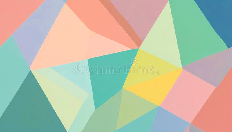 Vibrant Abstract Delaunay-voronoi Color Trianglify Background Stock ...