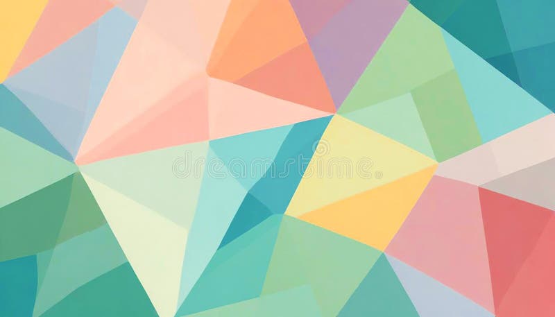 Vibrant Abstract Delaunay-voronoi Color Trianglify Background Stock ...