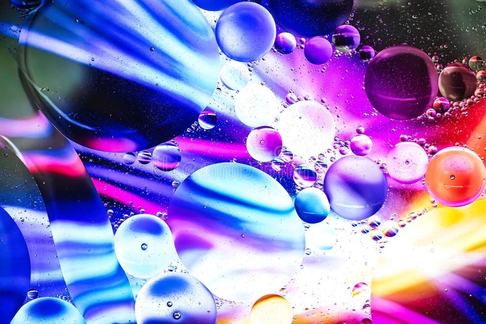 Vibrant Patterns and Colors Emerge from an Abstract Background Under a ...