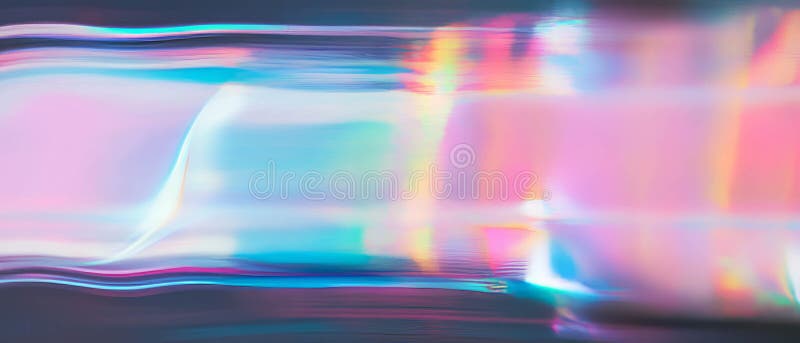 Vibrant Patterns of Rolled Aluminum with Neon Reflections in ...