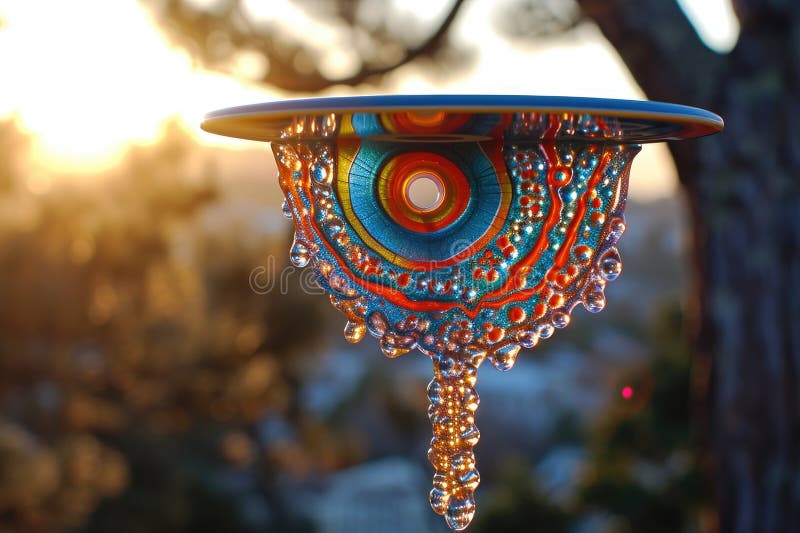 Vibrant Patterns in Suburban Disc Golf Tournament Stock Image - Image ...