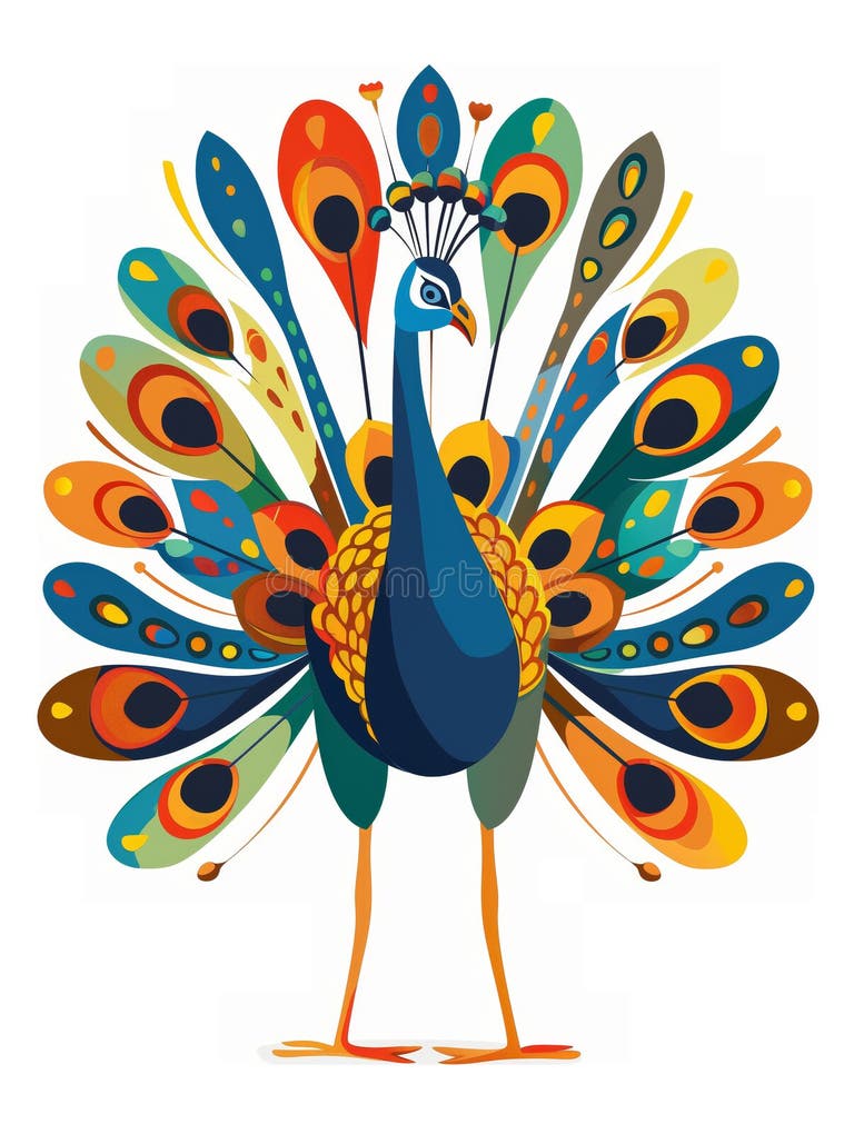 Colorful Decorated Peacock Stock Illustrations 257 Colorful Decorated