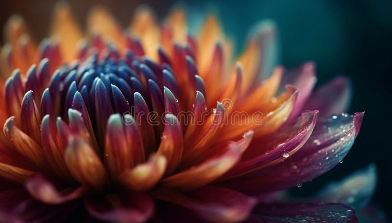 Vibrant Petals of a Single Flower in Soft Focus Design Stock ...