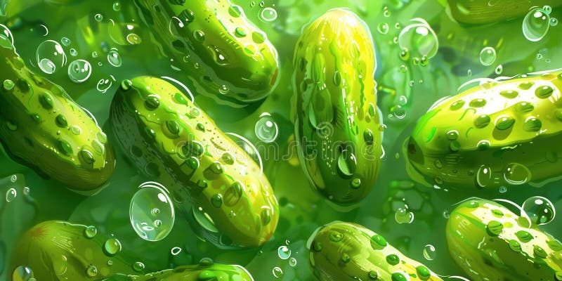 Vibrant Pickle Blanket. Fresh and Colorful Pickle Theme Concept Stock ...