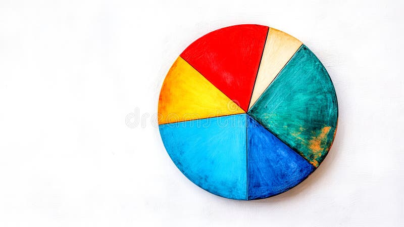 Colorful Pie Chart Showing Market Share and Business Performance Stock ...