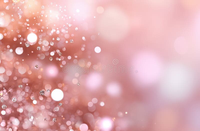 A Vibrant Pink Background Adorned with Numerous Sparkling Elements on ...