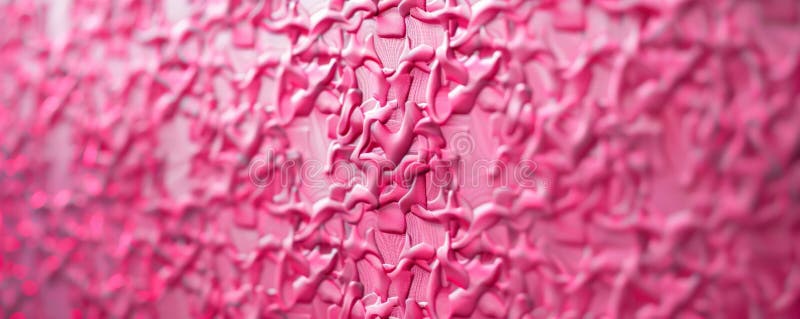 A Vibrant Pink Background with a Pattern of Interlocking Lines, Adding ...