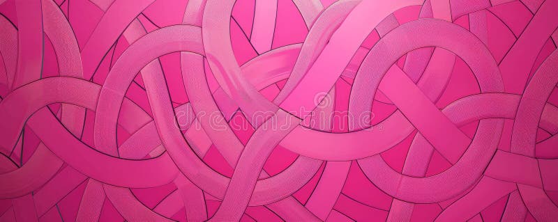 A Vibrant Pink Background with a Pattern of Interlocking Lines, Adding ...