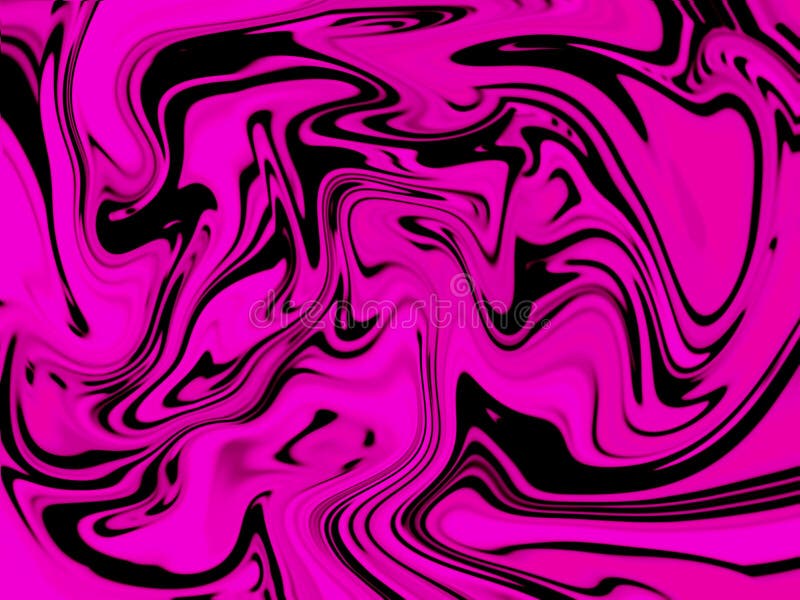Vibrant Pink and Black Marble Texture Background Stock Illustration ...