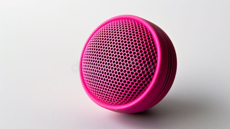 Vibrant Pink Bluetooth Speaker on White Background. Generative Ai Stock ...
