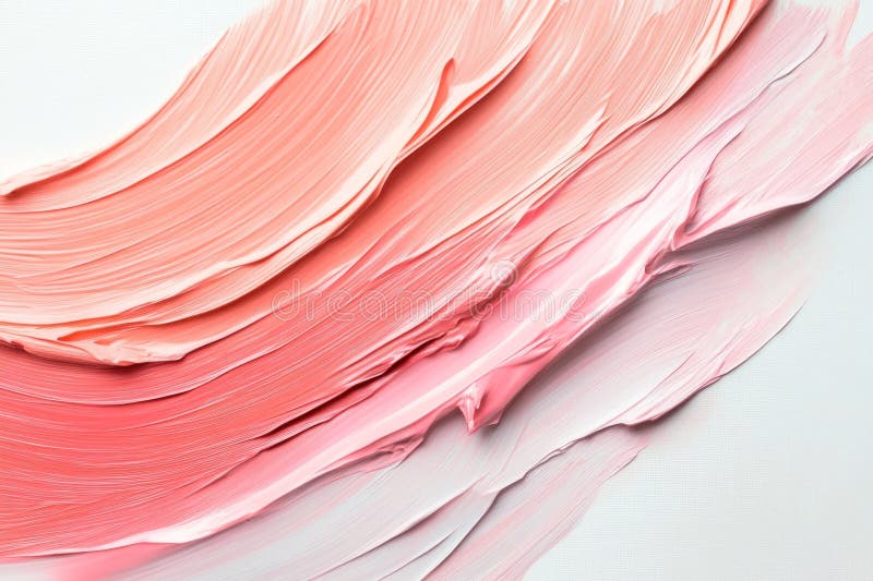 Vibrant Pink Brushstroke on White Background. Neural Network AI ...