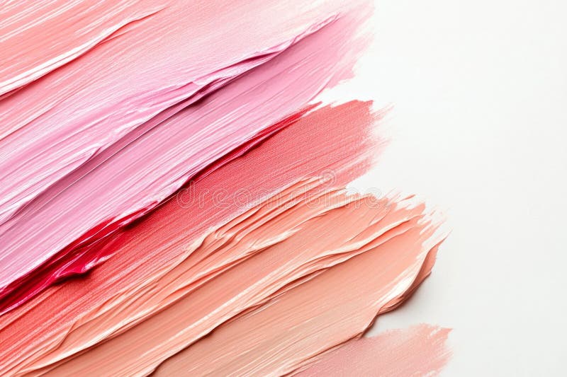 Vibrant Pink Brushstroke on White Background. Neural Network AI ...