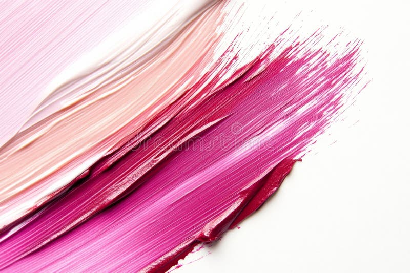 Vibrant Pink Brushstroke on White Background. Neural Network AI ...