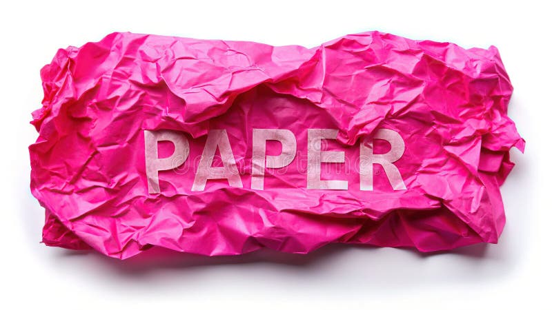 Vibrant Pink Crumpled Paper Background a Sharp Professional Texture for ...
