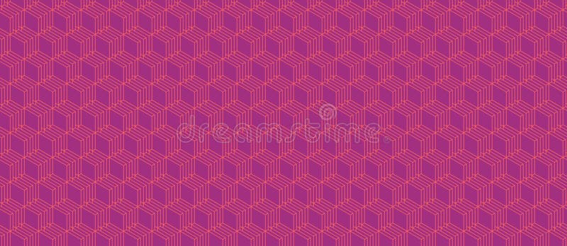 Vibrant Pink Geometric Pattern. Intricate, Repeating Design of ...