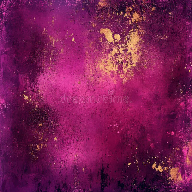 Vibrant Pink and Gold Textured Background with Artistic Grunge Elements ...