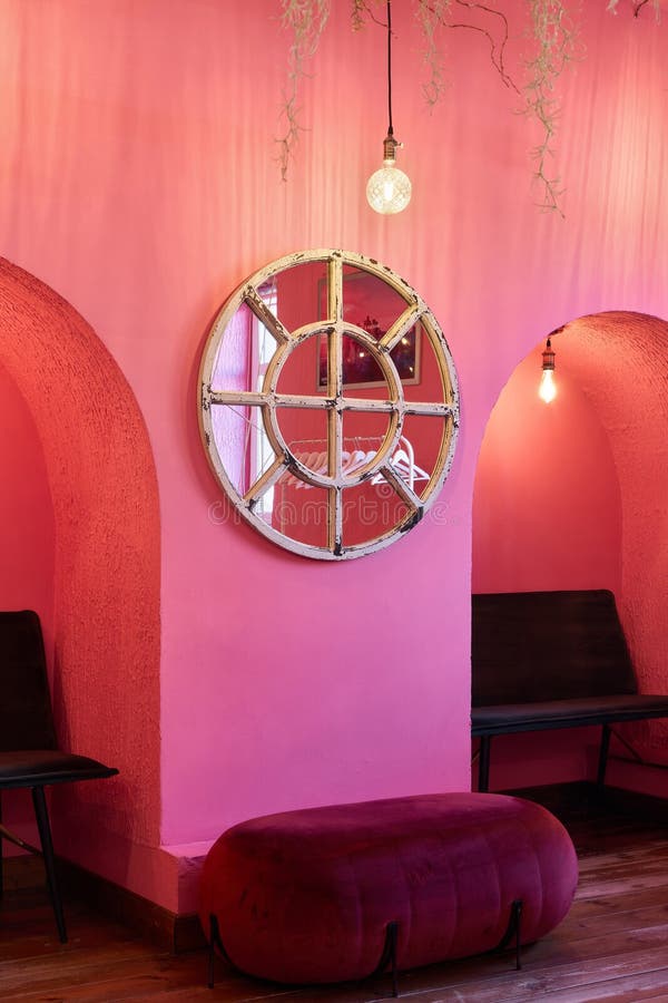 A Vibrant Pink Interior Decorated with Unique and EyeCatching Elements ...