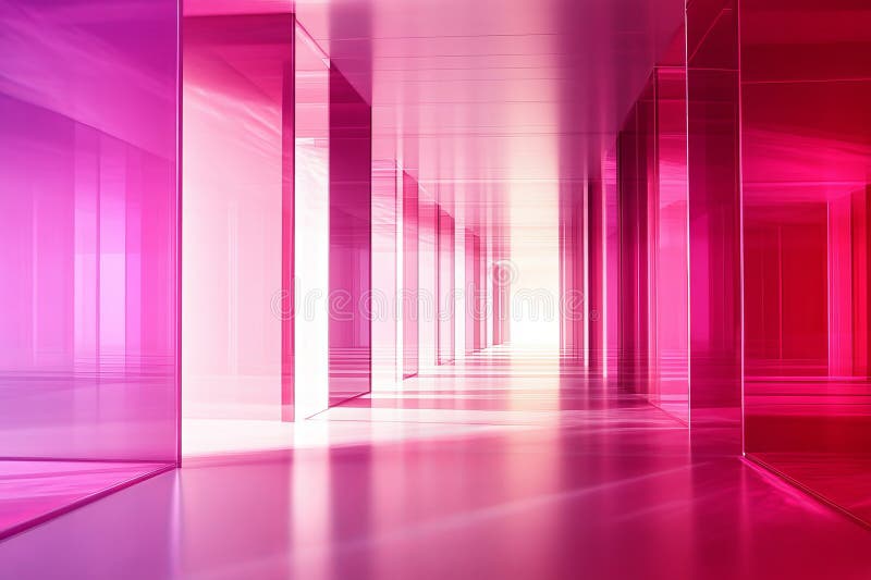 A Vibrant Pink Laser Backdrop Appears in this Line Art Illustration ...