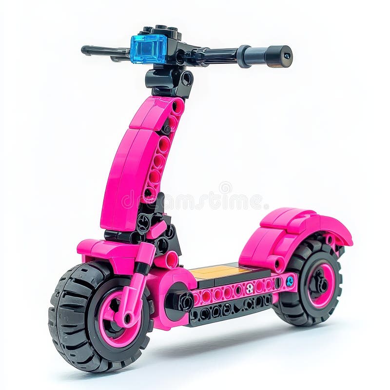 A Vibrant Pink LEGO Scooter Model Designed for Creative Play and ...