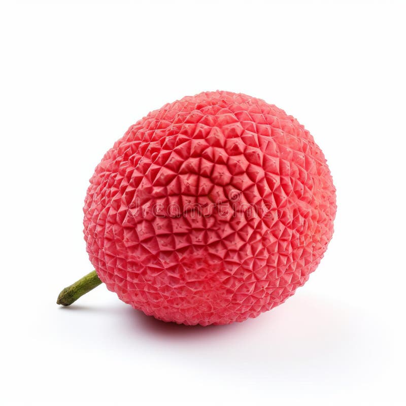Vibrant Pink Lychee Fruit with Unique Textured Surface Pattern Stock ...
