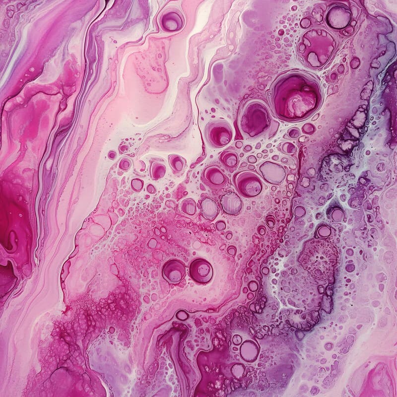 Vibrant Pink Marble Pattern with Swirling Abstract Design Stock Photo ...