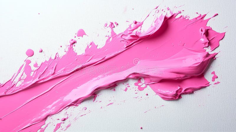 Vibrant Pink Paint Splash Creating Artistic Visual Texture Stock ...