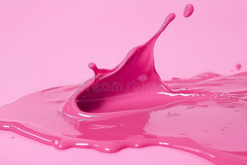 Vibrant Pink Paint Splash stock illustration. Illustration of abstract ...