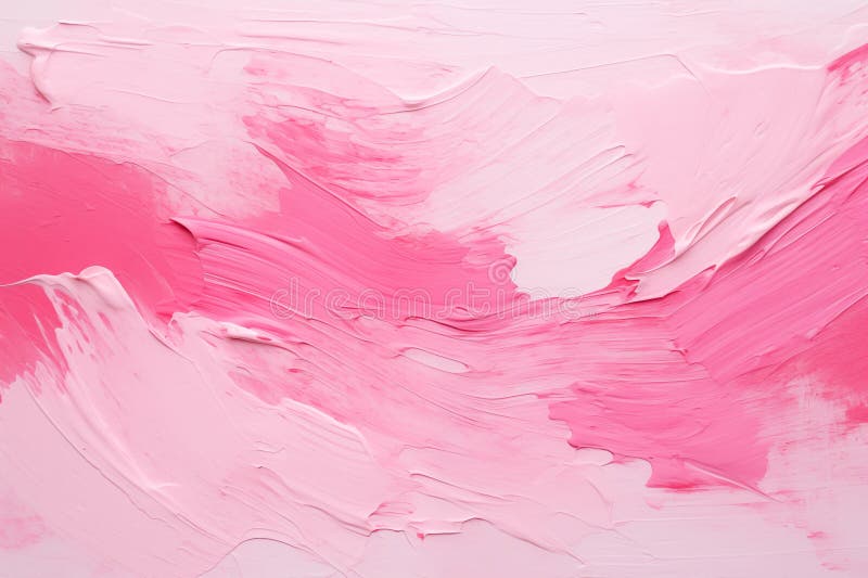 Pink Paint Strokes on White Background. Stock Illustration ...