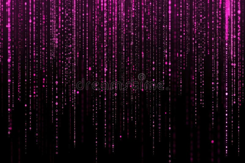 Vibrant Pink Particles Create an Enchanting Visual Effect Against a ...