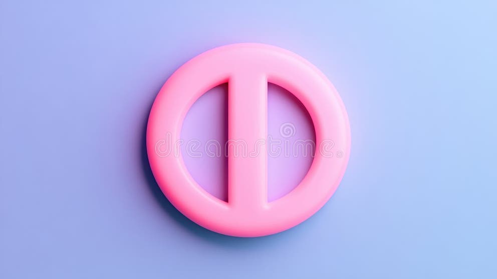 Vibrant Pink Plastic Ring on a Textured Blue Backdrop, Study in Color ...