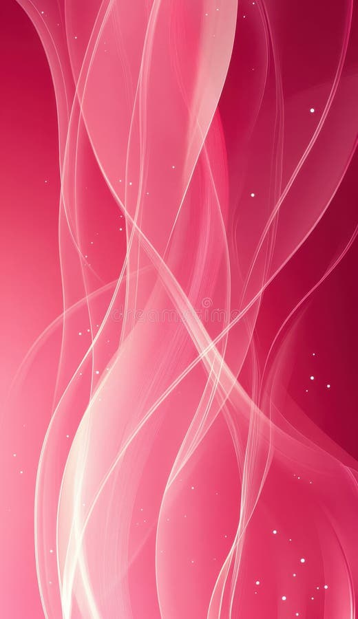 Vibrant Pink and Red Abstract Gradient Background with Flowing Wavy ...