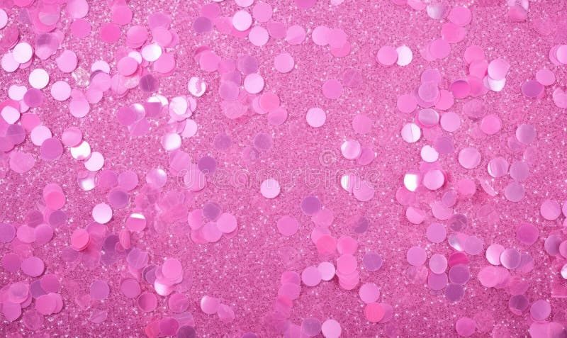 Vibrant Pink Sequins Shimmering. Created with AI Stock Illustration ...