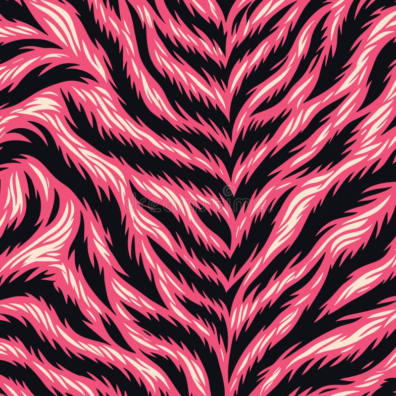 Pink Tiger Seamless Pattern Stock Illustrations – 7,377 Pink Tiger ...