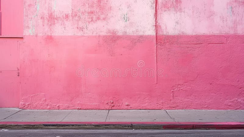 Vibrant Pink Wall Urban Scene for Creative Design Inspiration Stock ...