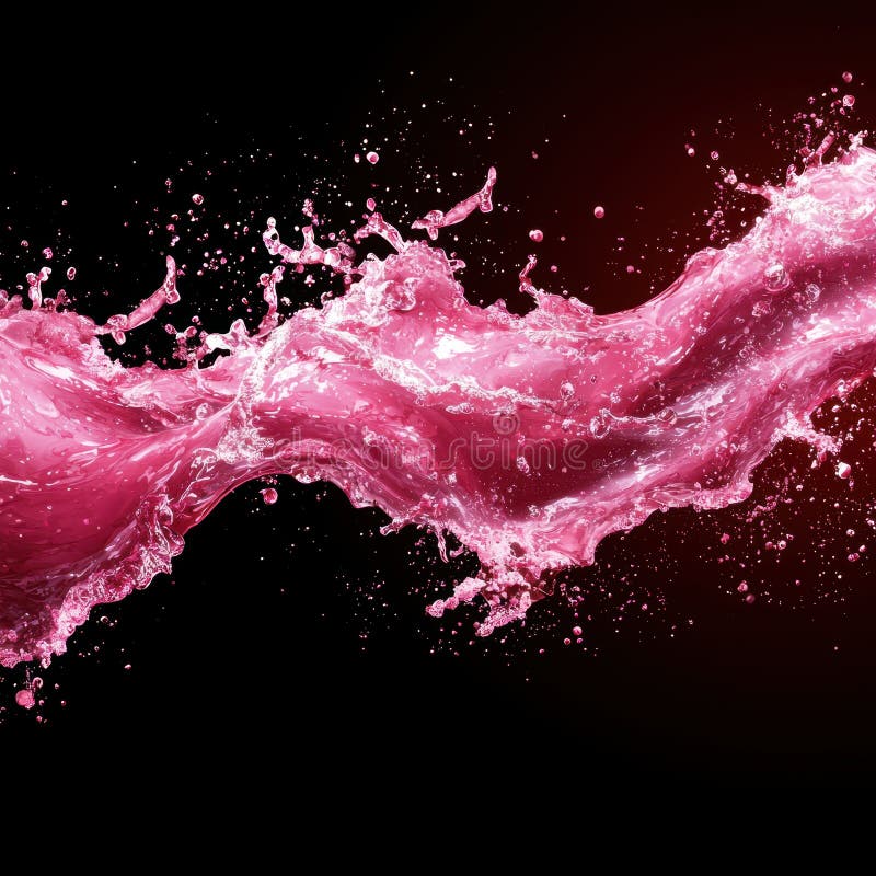 Vibrant pink water splash stock illustration. Illustration of ...
