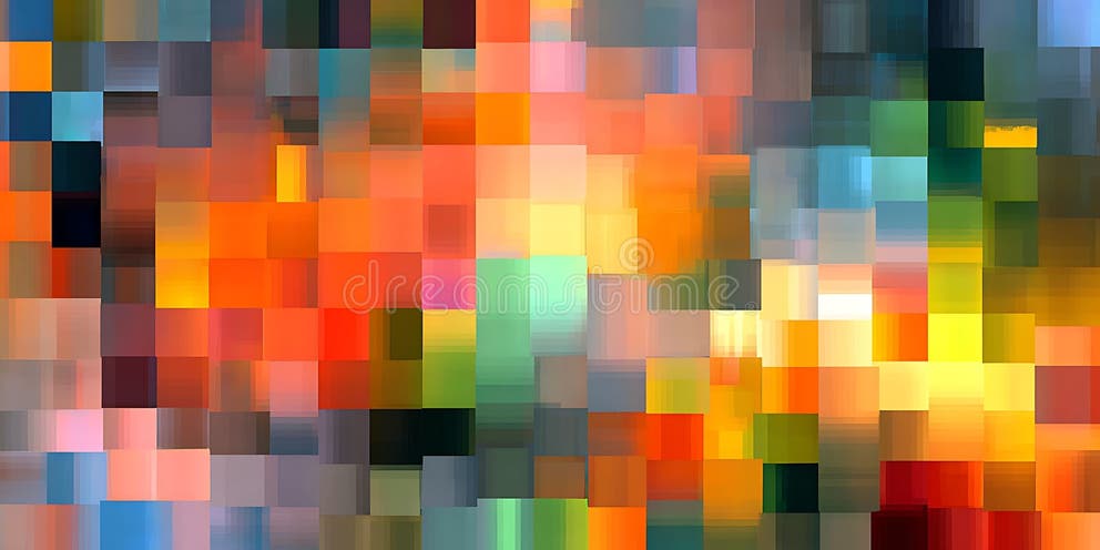 Vibrant Pixel Art Abstract Background Texture Stock Illustration ...