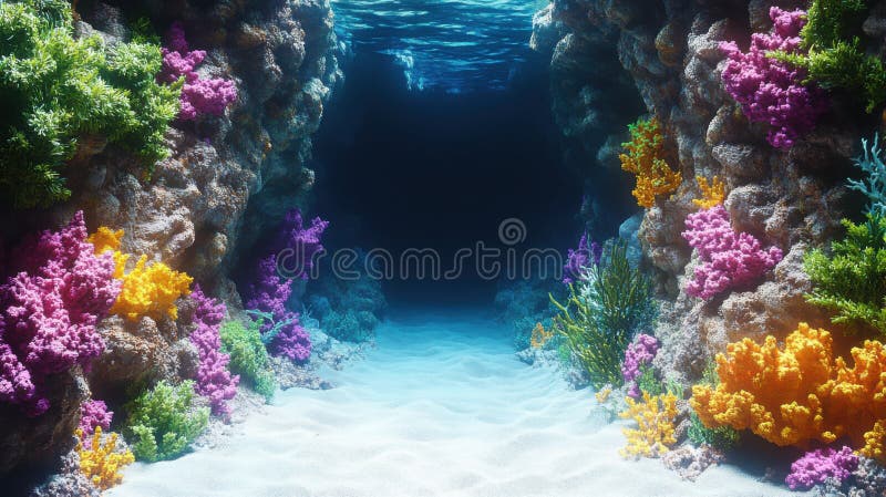Vibrant Pixel Art Coral Reef Underwater Scene Stock Photos - Free ...