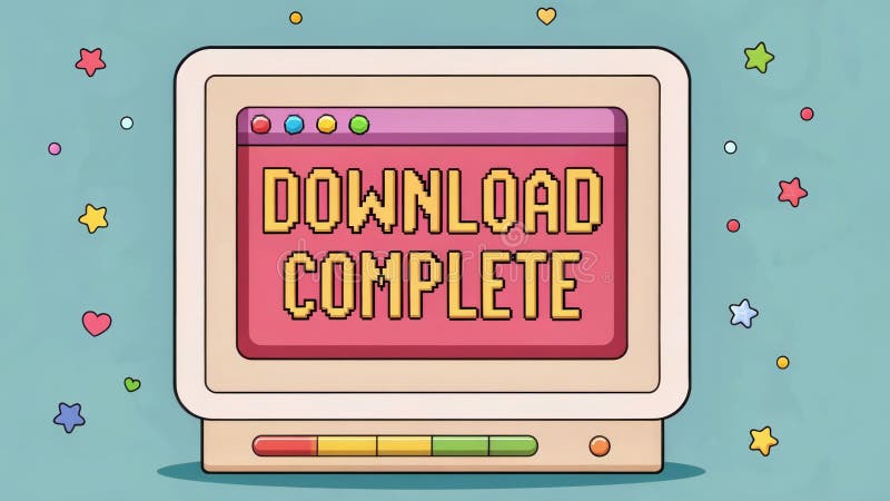 Vibrant Pixel Popup a Retrostyle Popup Box Appears on a Softly Glowing ...