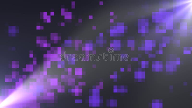 Dynamic and Vibrant Pixelated Pattern in Purple and Blue on Black ...