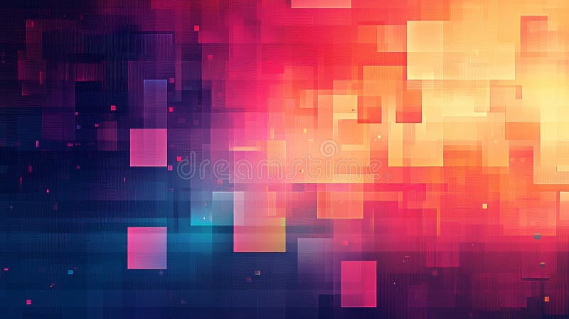 Vibrant Pixelated Gradients with Smooth Color Transitions Displayed in ...
