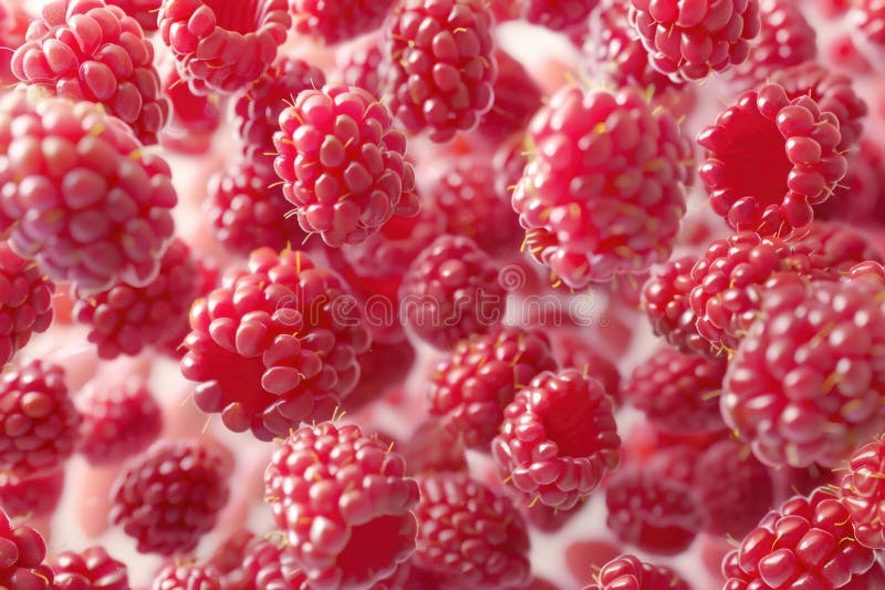 Vibrant Plasticine Style Raspberry Background for Designs and Posters ...