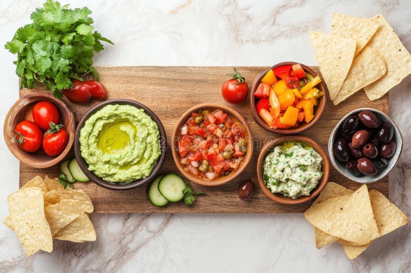 A Vibrant Platter of Dips and Snacks, Perfect for Sharing at a ...