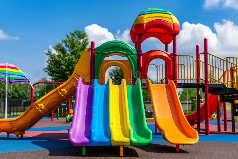 Children Play Structure Slide Stock Illustrations – 426 Children Play ...